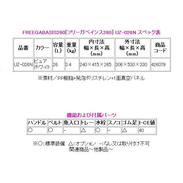 シマノ （限定特価）シマノ UZ-026N ピュアホワイト 26L【フリーガ ベイシス】クーラーボックス : フーガショップA - 通販 ...