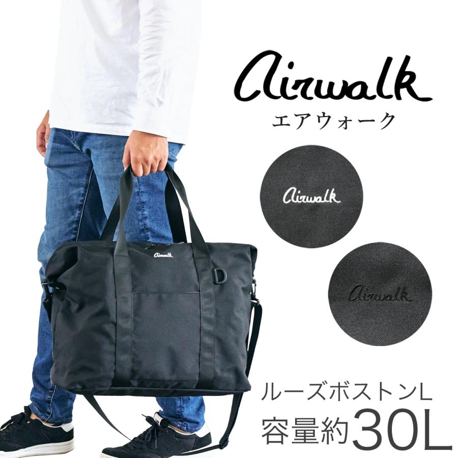 AIRWALK（エアウォーク） Miniシリーズ ルーズボストン 2way ボストンバッグ 男女兼用 旅行 部活 出張 スポーツ 中学 高校 ...