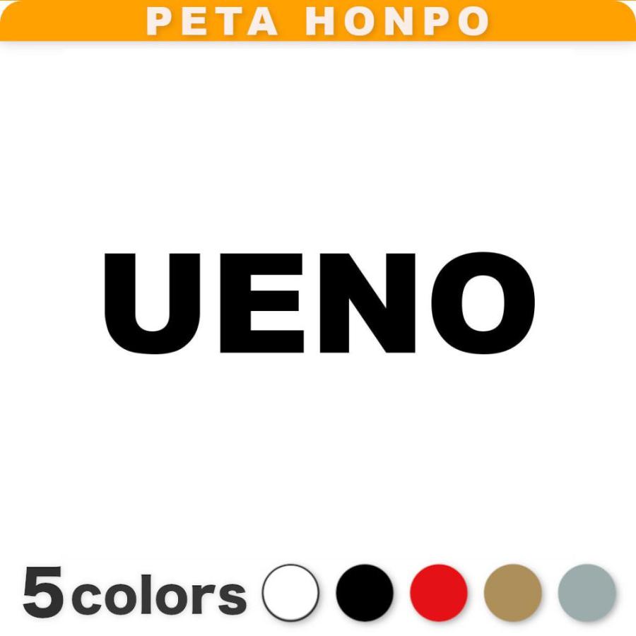 カッティングステッカー UENO サイズ選択可 上野 うえの 苗字 名字 : 1455 : FUJI Works - 通販 - Yahoo!ショッピング