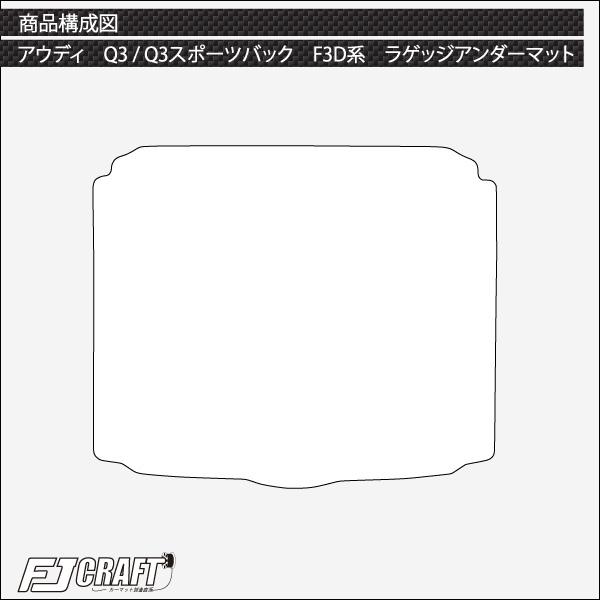 Audi アウディ Q3 Q3スポーツバック F3D系 ラゲッジアンダーマット (クロス) : FJ CRAFT - 通販 - Yahoo!ショッピング