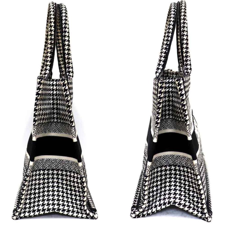 クリスチャン ディオール Christian Dior ブックトート ミディアム M1296ZRPI-M081 黒 × 白 8232 : di-8232-2022218 : 藤野質店 Y ...