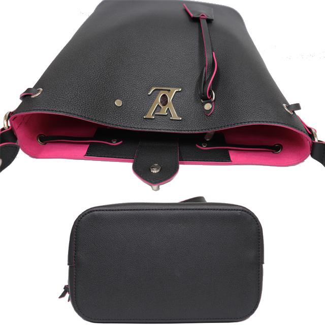 ロックミー （美品）ルイヴィトン LOUIS VUITTON バケット ショルダー バッグ 黒 × ピンク レザー シルバー金具 8158 : 藤野質店 Y-SHOP - 通販 - Yahoo ...