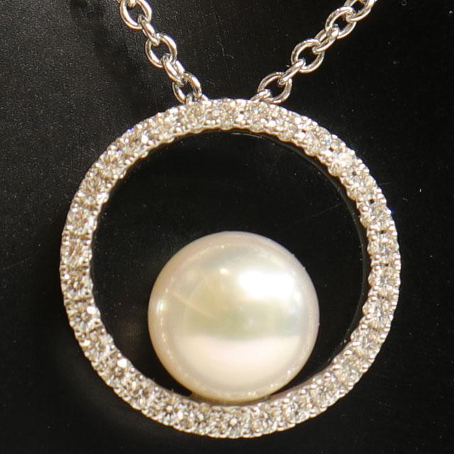 MIKIMOTO （美品）ミキモト サークル パール ダイヤ ネックレス K18 WG ホワイトゴールド × PYP-5501U 8916 : 藤野質店 Y-SHOP - 通販 - Yahoo ...