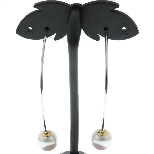 TASAKI （美品）タサキ 田崎 フローレット ダイヤ パール ピアス K18 WG × YG E-4092-18KWG-18KYG 9023 : 藤野質店 Y-SHOP - 通販 ...