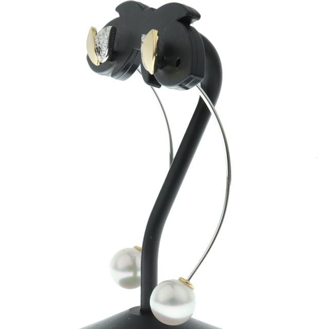 TASAKI （美品）タサキ 田崎 フローレット ダイヤ パール ピアス K18 WG × YG E-4092-18KWG-18KYG 9023 : 藤野質店 Y-SHOP - 通販 ...