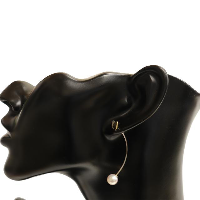 TASAKI （美品）タサキ 田崎 フローレット ダイヤ パール ピアス K18 WG × YG E-4092-18KWG-18KYG 9023 : 藤野質店 Y-SHOP - 通販 ...