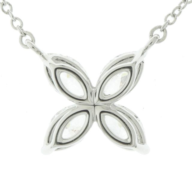 (新品仕上げ済み）ティファニー TIFFANY ビクトリア ダイヤ ネックレス ラージ PT950 × ダイヤ マーキス フラワー 8529 : tf-8529-2023529 : 藤野質店 ...