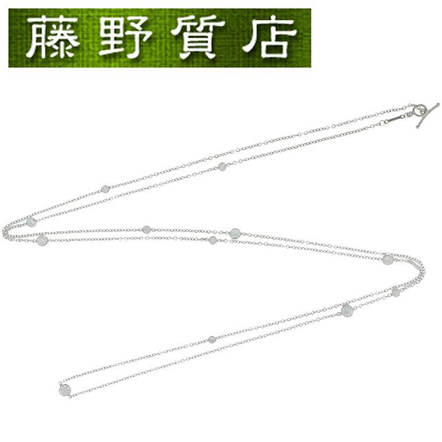 Diamonds By The Yard (新品仕上げ済）ティファニー TIFFANY バイザヤード スプリンクル ダイヤ ロングネックレス PT950 プラチナ × 12石 60102528 ...
