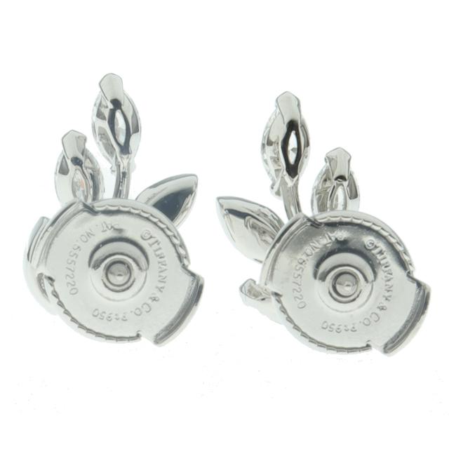 Tiffany Victoria （新品仕上げ済）ティファニー TIFFANY ビクトリア ブランチ ダイヤ ピアス スモール Pt950 × ダイヤモンド 66886387 イヤリング ...