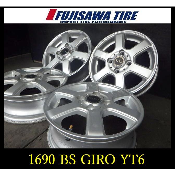 【1690】T3011154 BS GIRO YT6 13x4.5B 4穴 PCD100 +45 4本 N-BOX ライフ ゼスト タント ミラ ワゴンR など : c-04570 ...