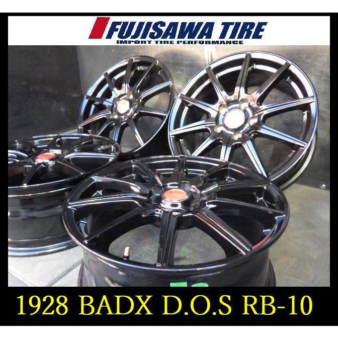 【1928】T4101305 BADX D.O.S RB-10 17x7J 5穴 PCD114.3 +48 4本 ノア ヴォクシー ステップワゴン などに : フジサワタイヤ ヤフーSHOP ...