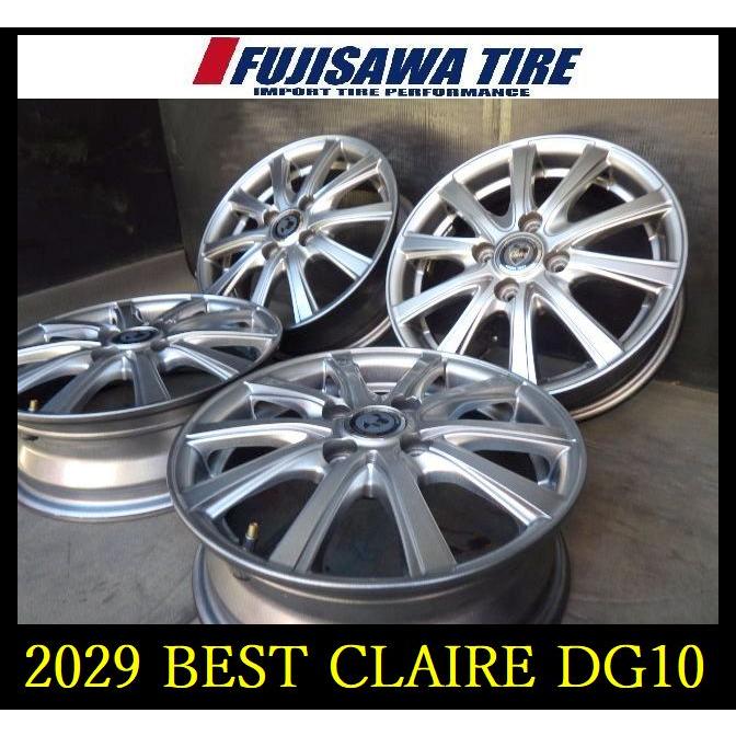 【2029】T7002215 BEST CLAIRE DG10 14x4.5J 4穴 PCD100 +45 4本 軽自動車全般などに : フジサワタイヤ ヤフーSHOP - 通販 ...
