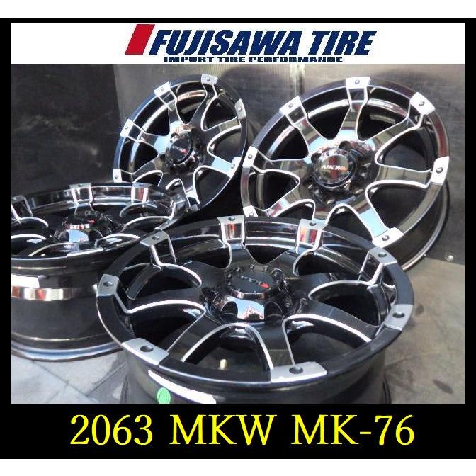 【2063】T0303075 MKW MK-76 17x8J 6穴 PCD139.7 +20 4本 プラド ハイラックスなど : フジサワ ...