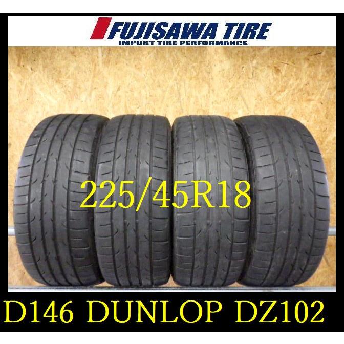 DIREZZA 【D146】FK0003245 送料無料 2023年製造 約7部山 DUNLOP DZ102 225/45R18 4本 : フジサワタイヤ ヤフーSHOP - 通販 ...