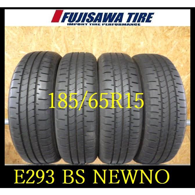 NEWNO 【E293】K9105085 送料無料 2023年製造 約8.5部山 BS NEWNO 185/65R15 4本 : フジサワ ...