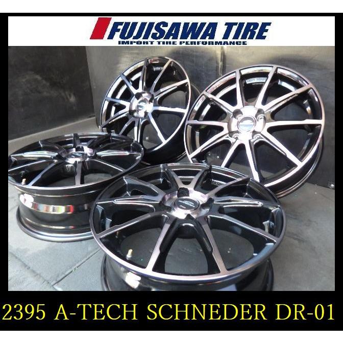 A-TECH 【2395】T1105285 A-TECH SCHNEDER DR-01 16x6J 4穴 PCD100 +43 4本 ...