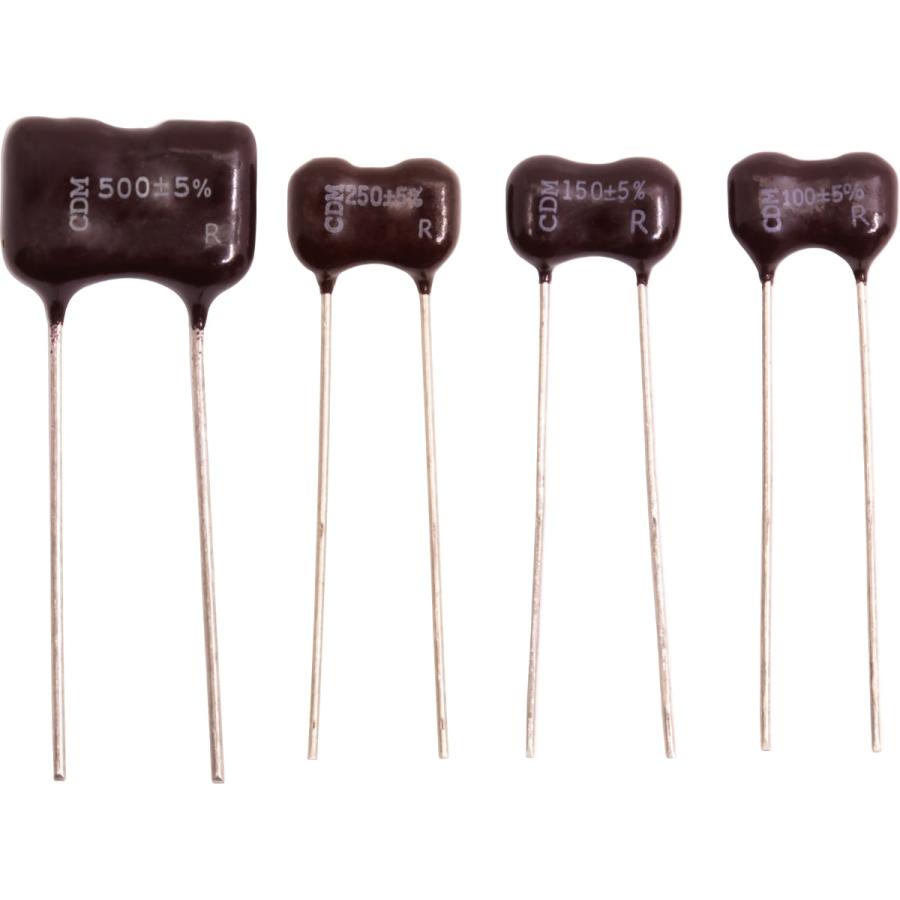 コンデンサ Capacitor - CDE, 500V, Silver Mica, Radial Lead, ±5%, 100 pF [送料 ...