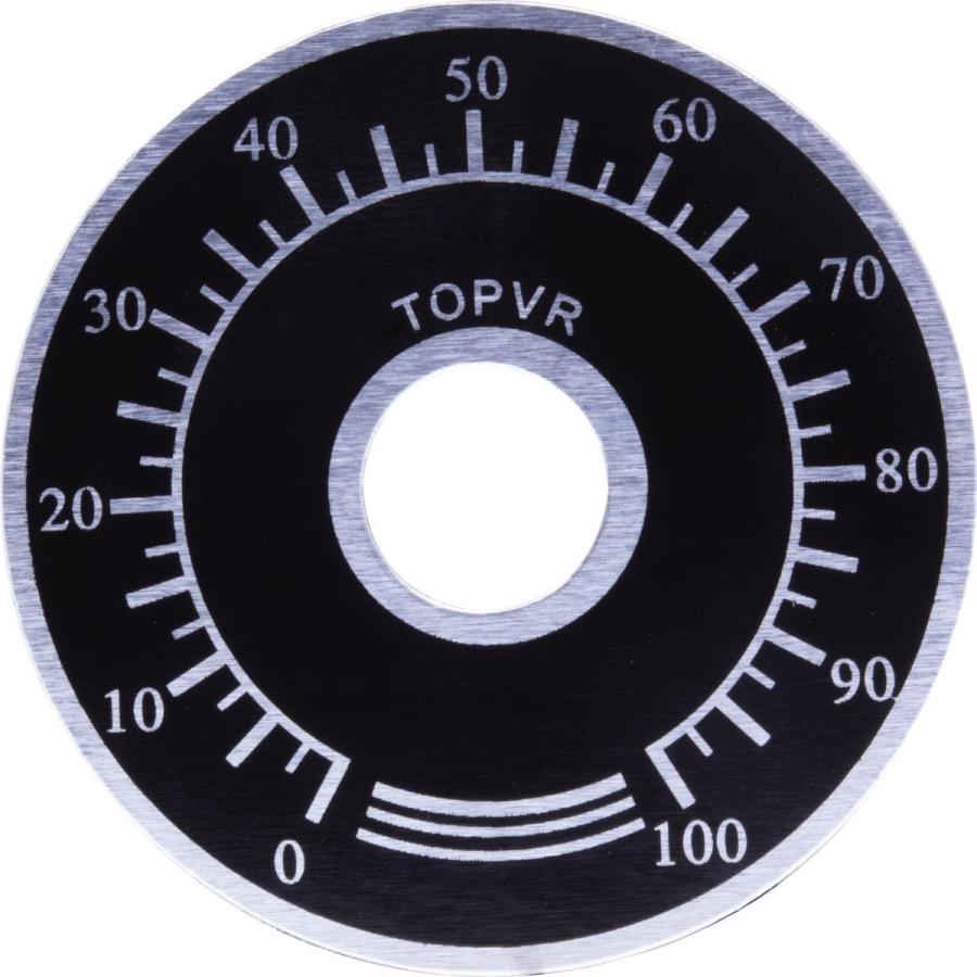 ダイヤルプレート Dial Plate - 0 to 100, Black on Brushed Metal, 40MM [送料170円から ...