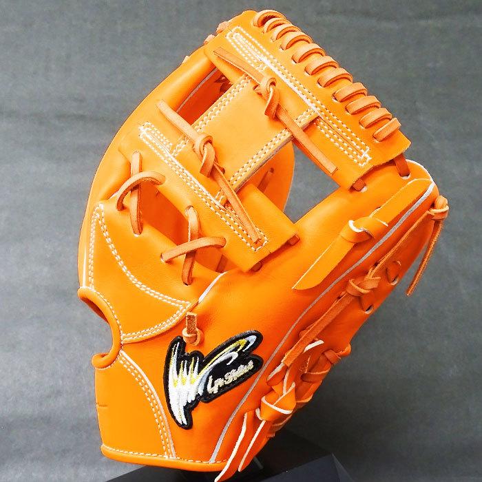 硬式 グラブ Luxury Collection IP.055-Lc 内野 アイピーセレクト(Ip Select) 【野球・ソフト】 グローブ 右投げ (055-LC-ORG) : フジスポ ...