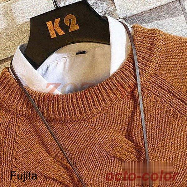 秋セーター メンズ トップス 無地 ニット 丸首 セーター ニット M L XL 2XL ウィンターウェア 無地 メンズファッション 秋冬 5色 : lin0815-efgu213 : 藤田 ...