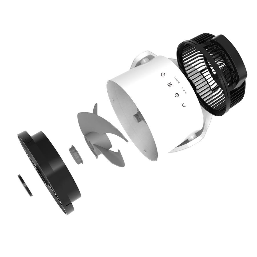 TOPLAND（トップランド） サーキュレーター 2電源対応 (AC/USB) DC