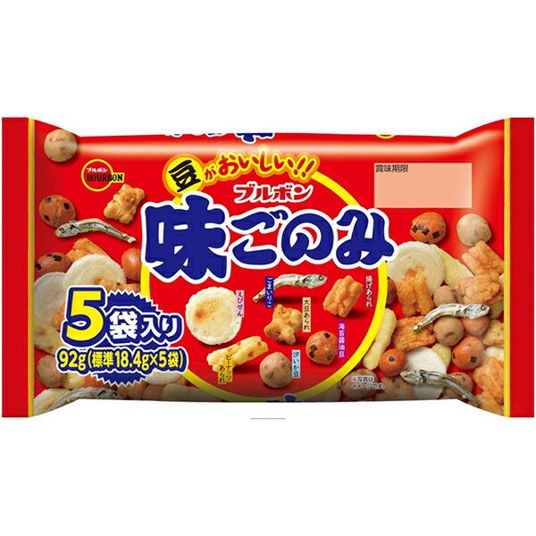 ブルボン 味ごのみ5パック 92g×12個入り(1ケース)（SB） : セイムスオンラインYahoo!店 - 通販 - Yahoo!ショッピング