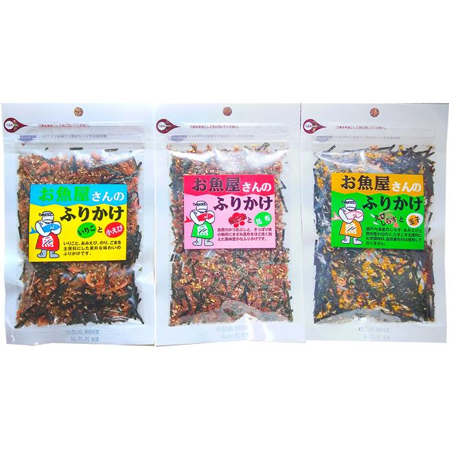 お魚屋さんのふりかけ 小袋 45g3種 香川県漁連 : 吹上亭Yahoo!店 - 通販 - Yahoo!ショッピング
