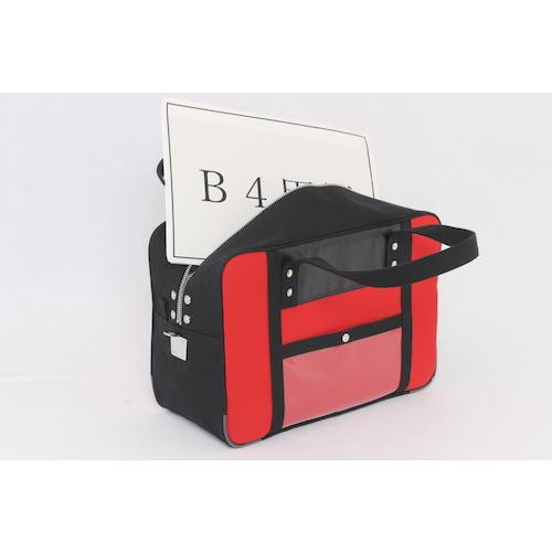 SANEI 帆布メール用ボストン（LL）馬蹄錠金具付 赤 （品番:BTLL