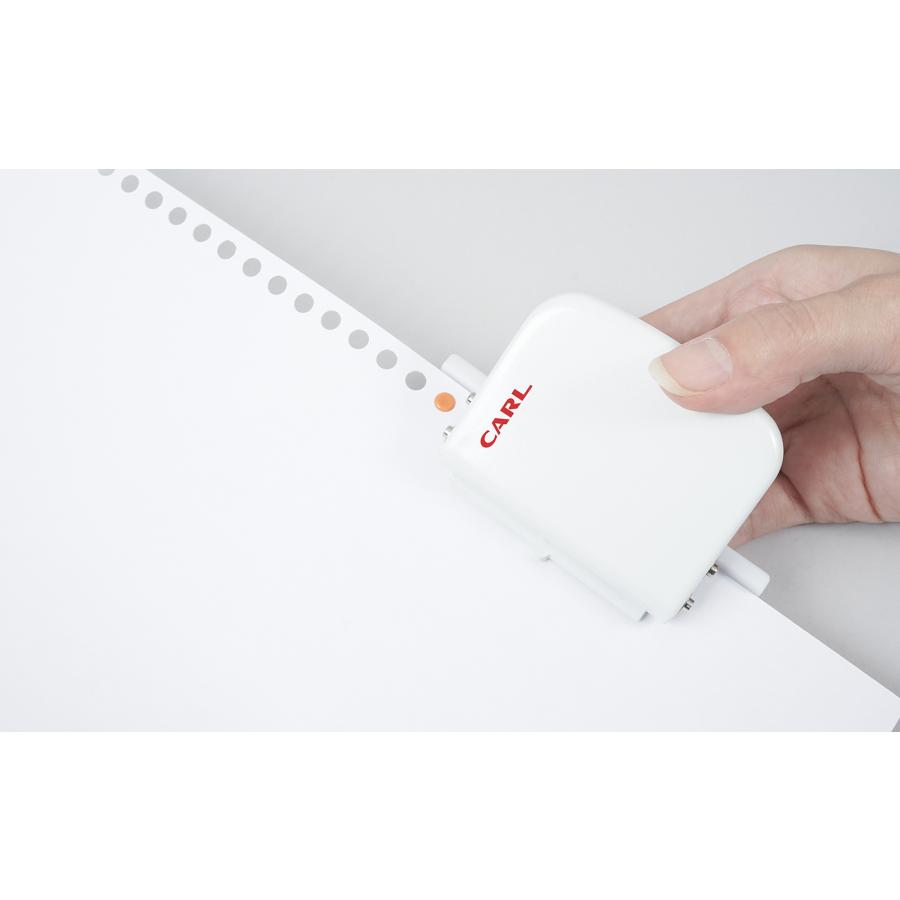 CARL カール事務器 ルーズリーフ パンチ ゲージパンチ ライト グリーン GP-LA-U ハンドルストッパー 付き 対応サイズ：A4/30穴 B5/26穴 A5/20穴 ...