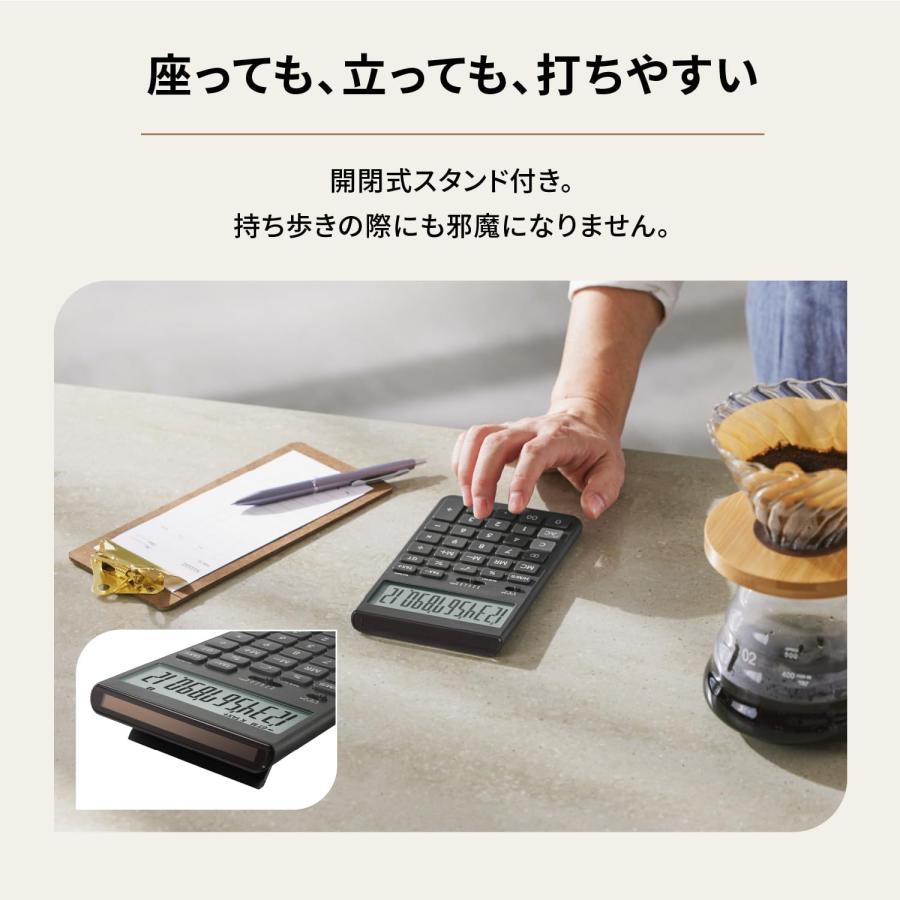 CASIO 【全国送料無料】 電卓 カシオ デザイン電卓 Comfy ジャストタイプ 12桁 JT-200T ホワイト グレー ピンク グリーン ブルー おしゃれ かわいい ...