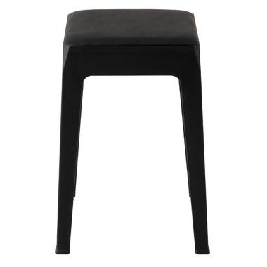 東谷 PC-732BK 黒 ブラック スツール スタッキングスツール スタッキング 積み重ね チェア 椅子 シンプル 腰掛 ポリプロピレン ...