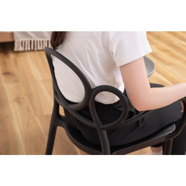 東谷 ダイニングチェア パルネ アームチェア PC-975BK W56.5×D53×H83.5×SH45 4kg 完成品 静的耐荷重：80kg 中国 ブラック :PC-975BK ...