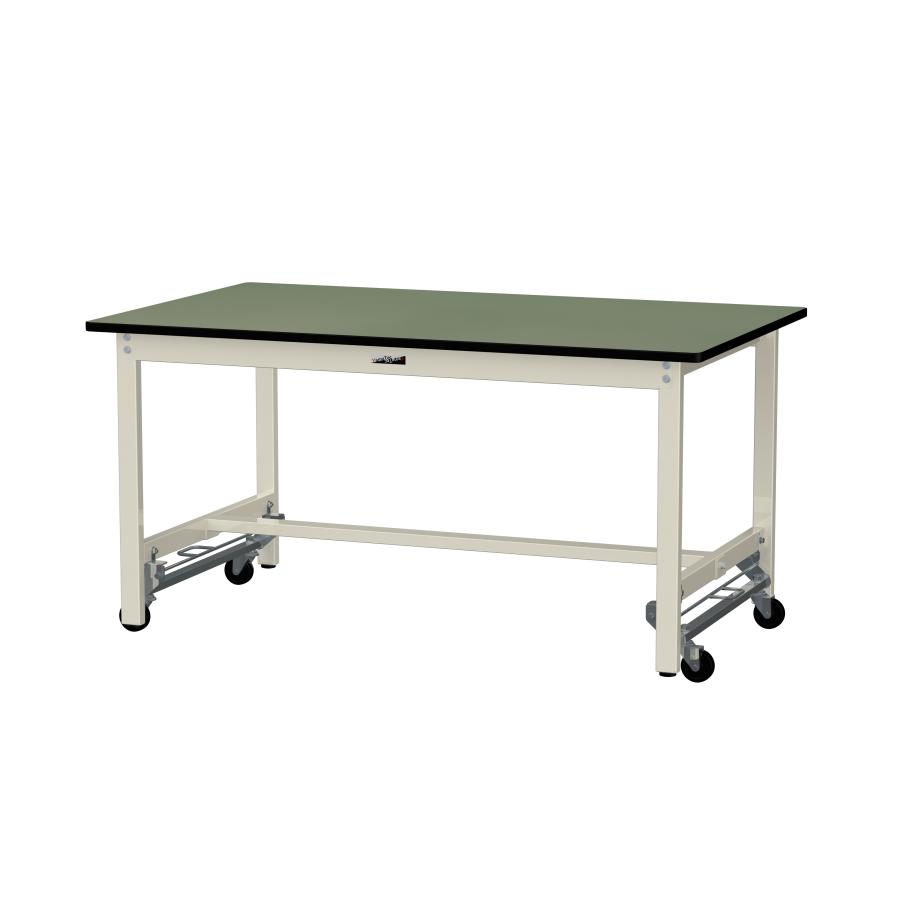 【法人のみ】 作業台300シリーズ 均等耐荷重（固定時）300kg ワンタッチ移動 H740 塩ビシート天板 SWRU−1590−GI : FUKUHIRADO - 通販 - Yahoo!ショッピング