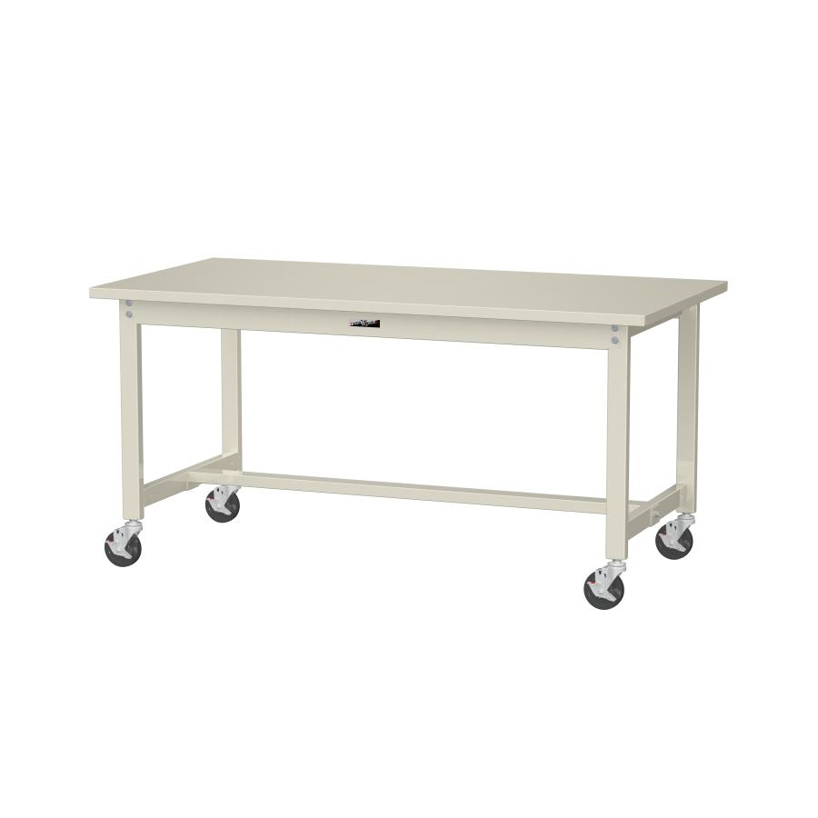 【法人のみ】 作業台300シリーズ 全体均等耐荷重160kg 移動式 H740 スチール天板 SWSC−1575−II ...