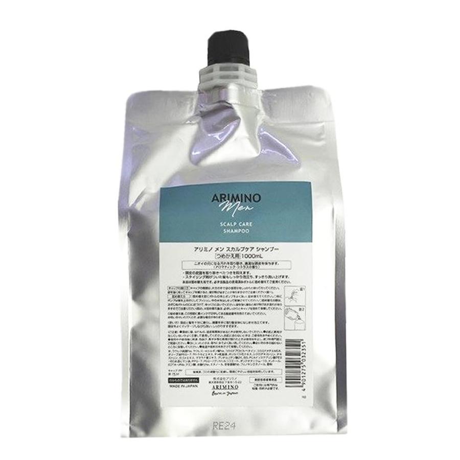 ARIMINO Men アリミノメン スカルプケア シャンプー 1000mL 詰替え レフィル もっちり泡 : ふくの髪商店 - 通販 - Yahoo!ショッピング