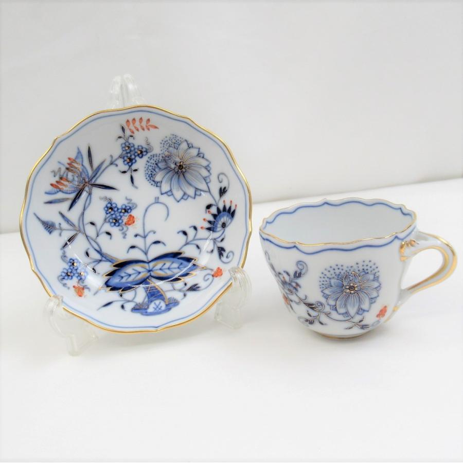 マイセン カラー(朱金)オニオン 800117 モカカップ/ソーサー 5客 計10点 y163-1384852k【Y商品】 : ブランド ...