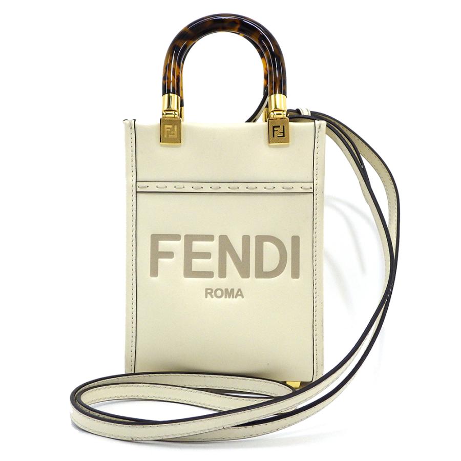 FENDI フェンディ ミニサンシャイン ショッパー 2way ショルダーバッグ 8BS051 レザー プラスチック 1520291【B商品 ...