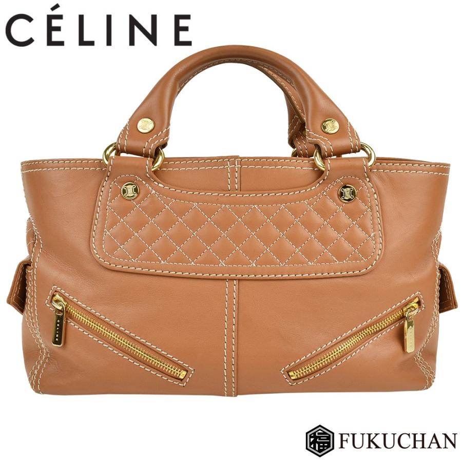 CELINE/セリーヌ ブギー バッグ レザー×ブラウン系 CE00/34 中古 : ブランドショップ FUKUCHAN - 通販 - Yahoo!ショッピング
