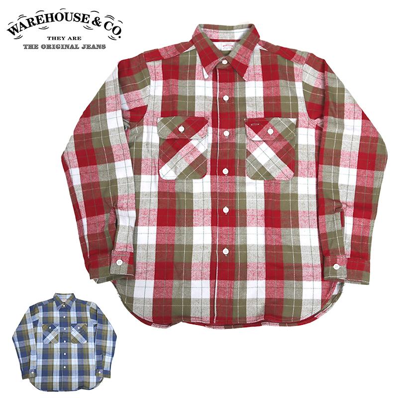 WAREHOUSE/ウエアハウス フランネルシャツ Lot.3104 E柄 NON WASH : 3104-24e : 服道楽byRODEO&ANSWER - 通販 - Yahoo!ショッピング