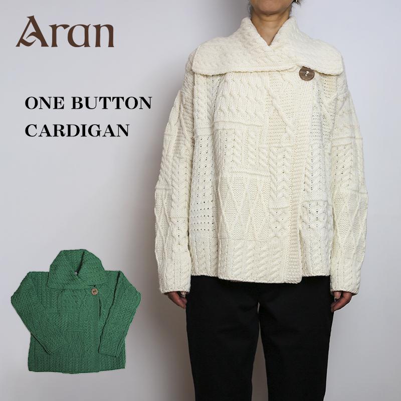 aran WOOLLEN MILLS（アランウーレンミルズ） Aran WOOLLEN MILLS ONE BUTTON CARDIGAN ...