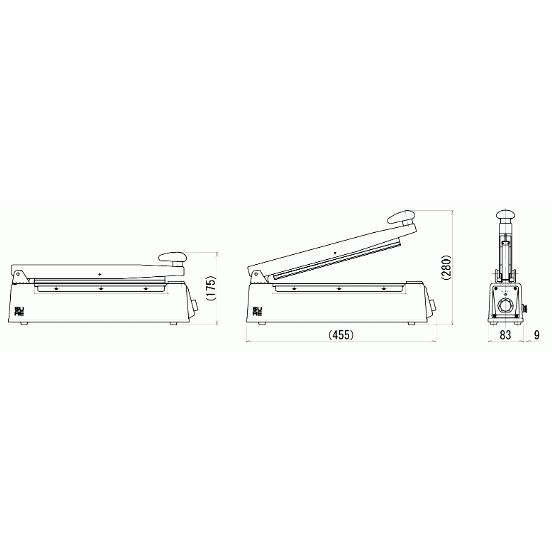 石崎電機製作所 SURE（シュアー） 卓上シーラー NL-303J : 袋の王国 - 通販 - Yahoo!ショッピング