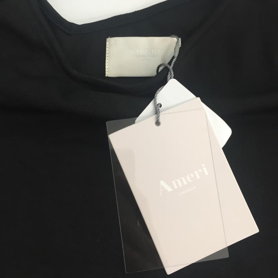 Ameri（アメリ） Ameri MEDITTERA LINE アメリヴィンテージ MEDI CUT NECKLINE LOW FLARE DRESS ネックラインローフレアドレス 半袖ロング ...