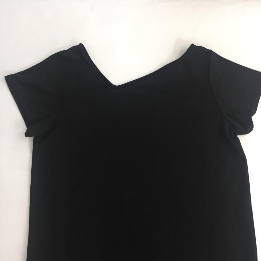 Ameri（アメリ） Ameri MEDITTERA LINE アメリヴィンテージ MEDI CUT NECKLINE LOW FLARE DRESS ネックラインローフレアドレス 半袖ロング ...