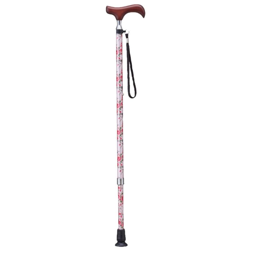 杖 伸縮タイプ 花柄・ピンク E-252A 愛杖 ケイホスピア : となりの福祉くんYahoo!店 - 通販 - Yahoo!ショッピング