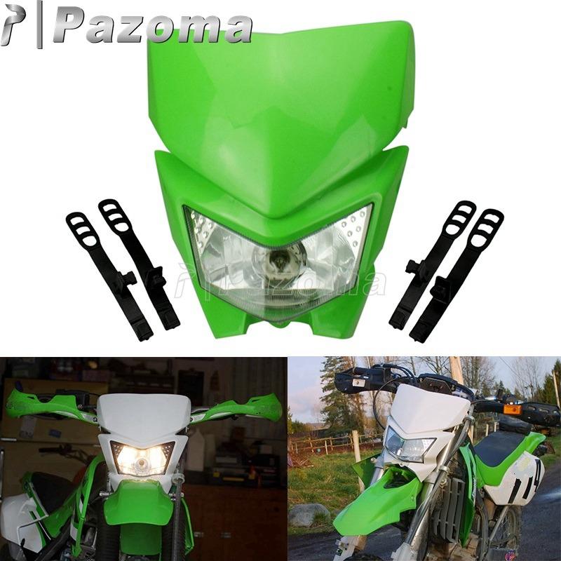 フェアリング カワサキ KAWASAKI kmx kx klx klr kle ZZR kdx 110 125 140 250 300 wr ダブル スポーツ ヘッド ライト : FUKU ...