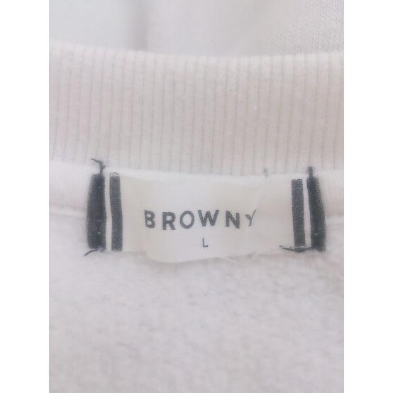 BROWNY ブラウニー 裏起毛 長袖 トレーナー スウェット サイズL ホワイト メンズ P : フクワウチ - 通販 - Yahoo!ショッピング