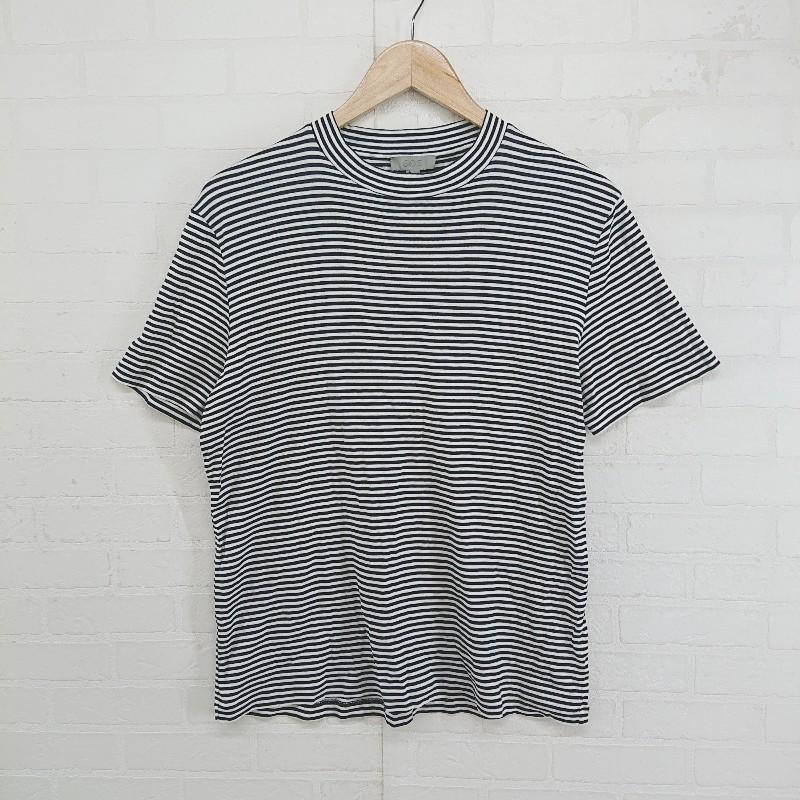 COS コス ボーダー 半袖 Tシャツ カットソー サイズ EUR M CN 175/100A ブラック ホワイト レディース E ...