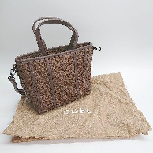 COEL コエル かご風 夏 2WAY おしゃれ 綺麗め ミニサイズ ハンド ショルダー バッグ ブラウン レディース E : 1304120038035 : フクワウチ - 通販 ...