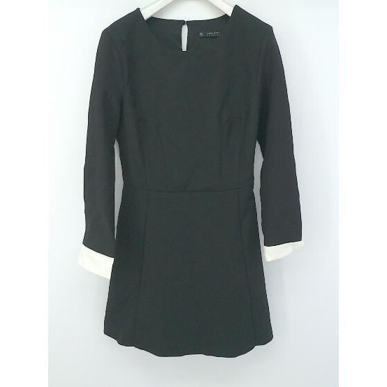 ZARA BASIC ノーカラー 長袖 ミニ フレア ワンピース サイズ EUR S USA S MEX 26 ブラック レディース P : 1305240013353 : フクワウチ ...