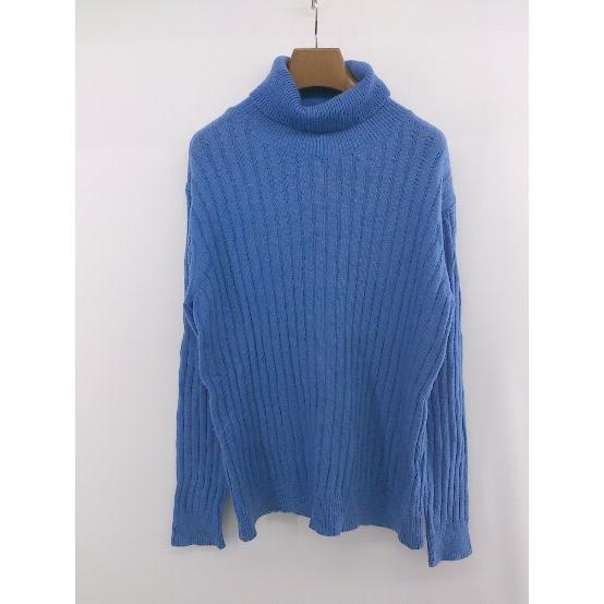FREDY&GLOSTER タートルネック リブニット 長袖 カットソー サイズM ブルー レディース P : 1307040004067 : フクワウチ - 通販 - Yahoo!ショッピング